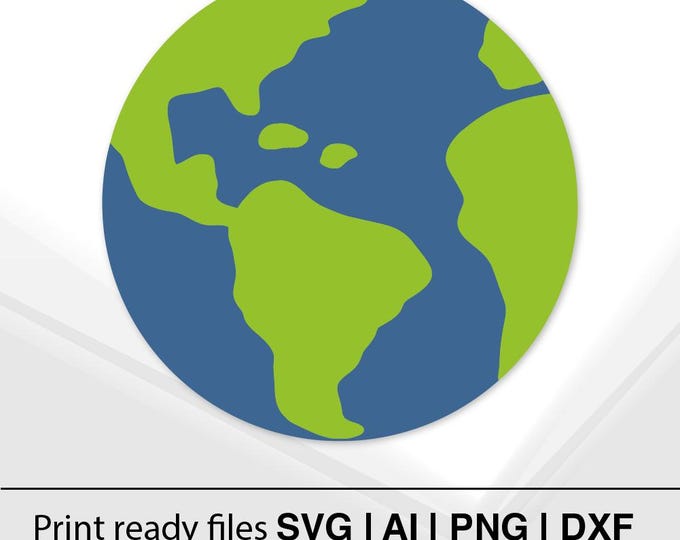 Weltkugel Erde Planet svg dxf. - Etsy.de