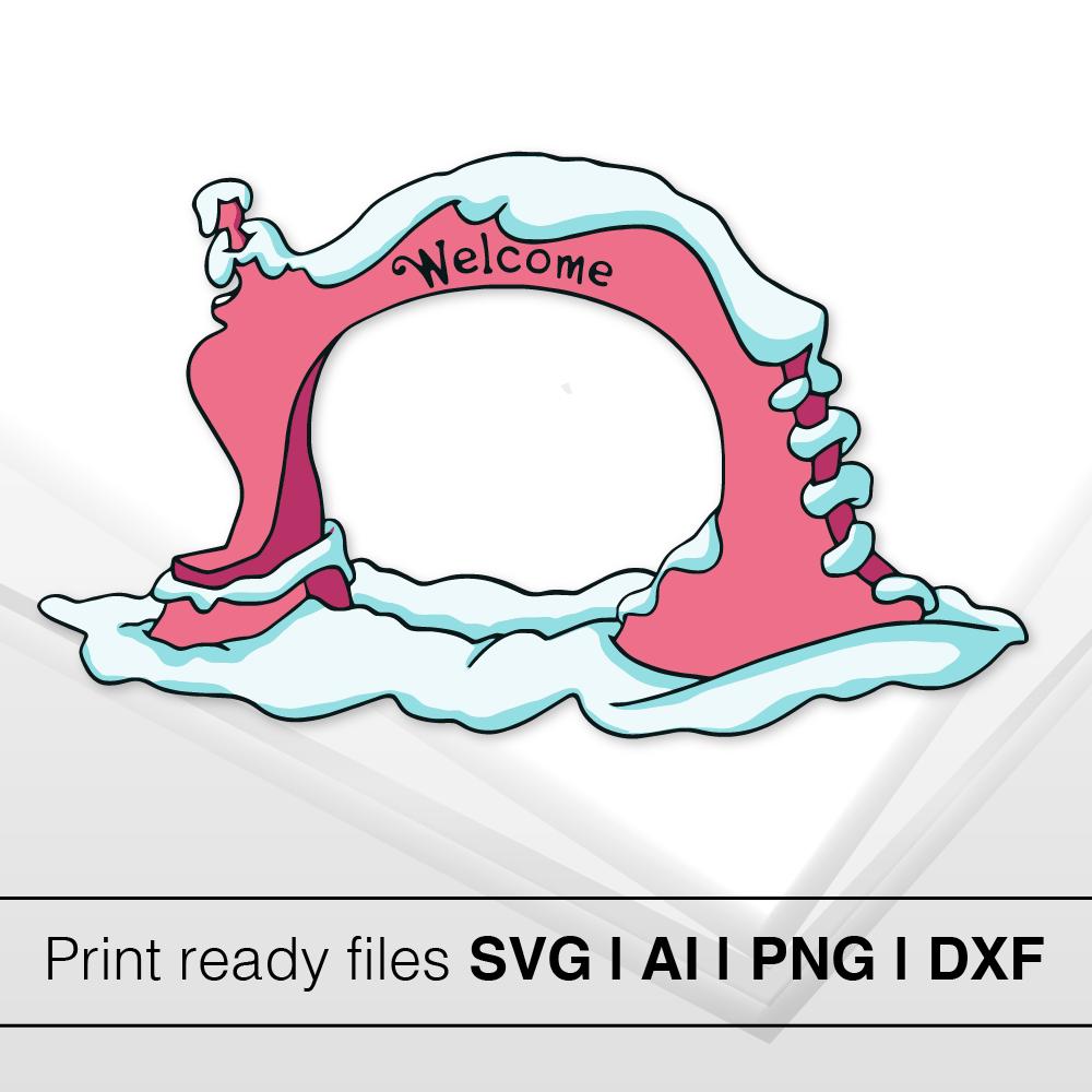 Whoville Welcome Arch | Grinch Cave | Instant Download | Grinch SVG ...