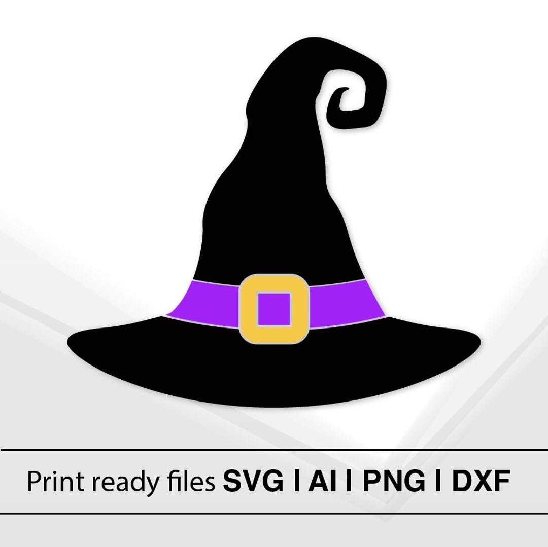 Witch Hat SVG | Halloween Hat Clipart | Instant Download | Magical ...
