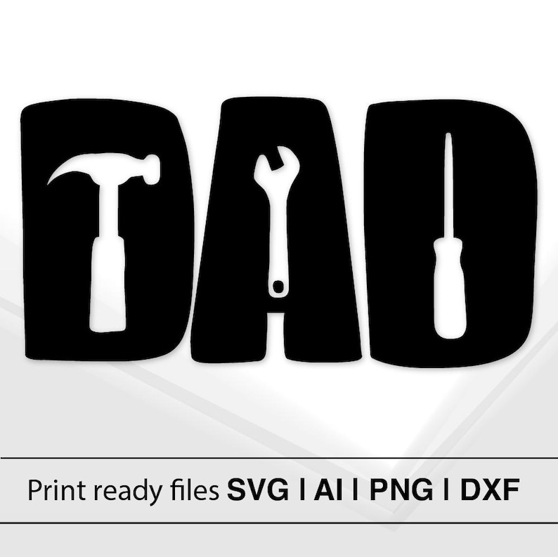 Dad's Workshop Tools SVG Instant Download Father's Day Cut Files Dad ...