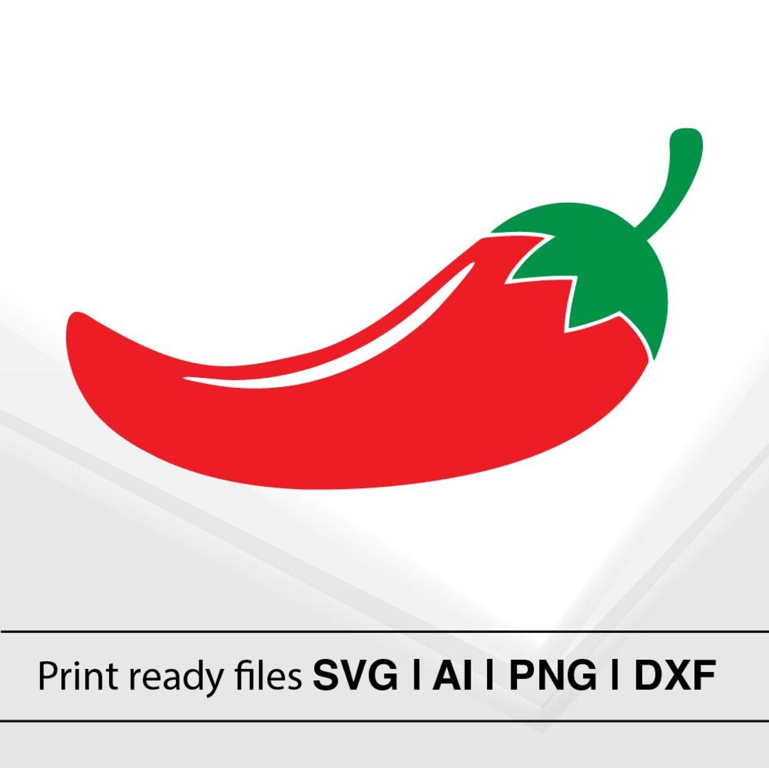 Red Chili Pepper Art Design | Instant Download | Kitchen Decor | Vector ...