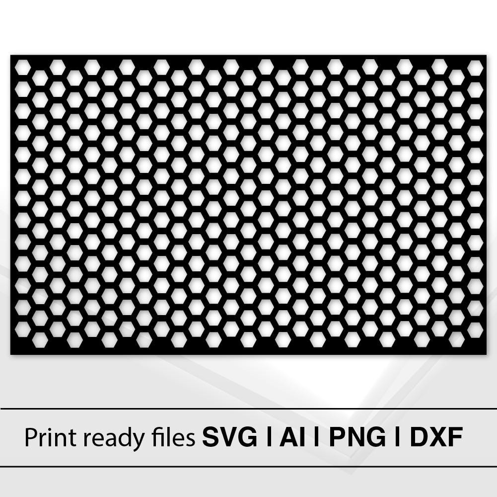 Hexagon Pattern | Geometric Template | Instant Download | SVG AI PNG ...