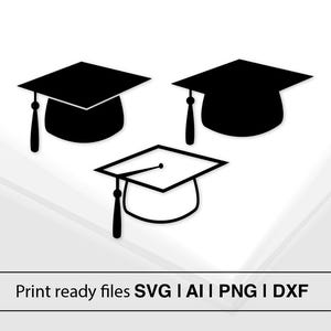 Graduation Cap SVG | Instant Download | Graduation Hat Cut File for ...