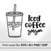 Cold Brew SVG | Coffee Cup Design | Instant Download | Summer Beverage ...