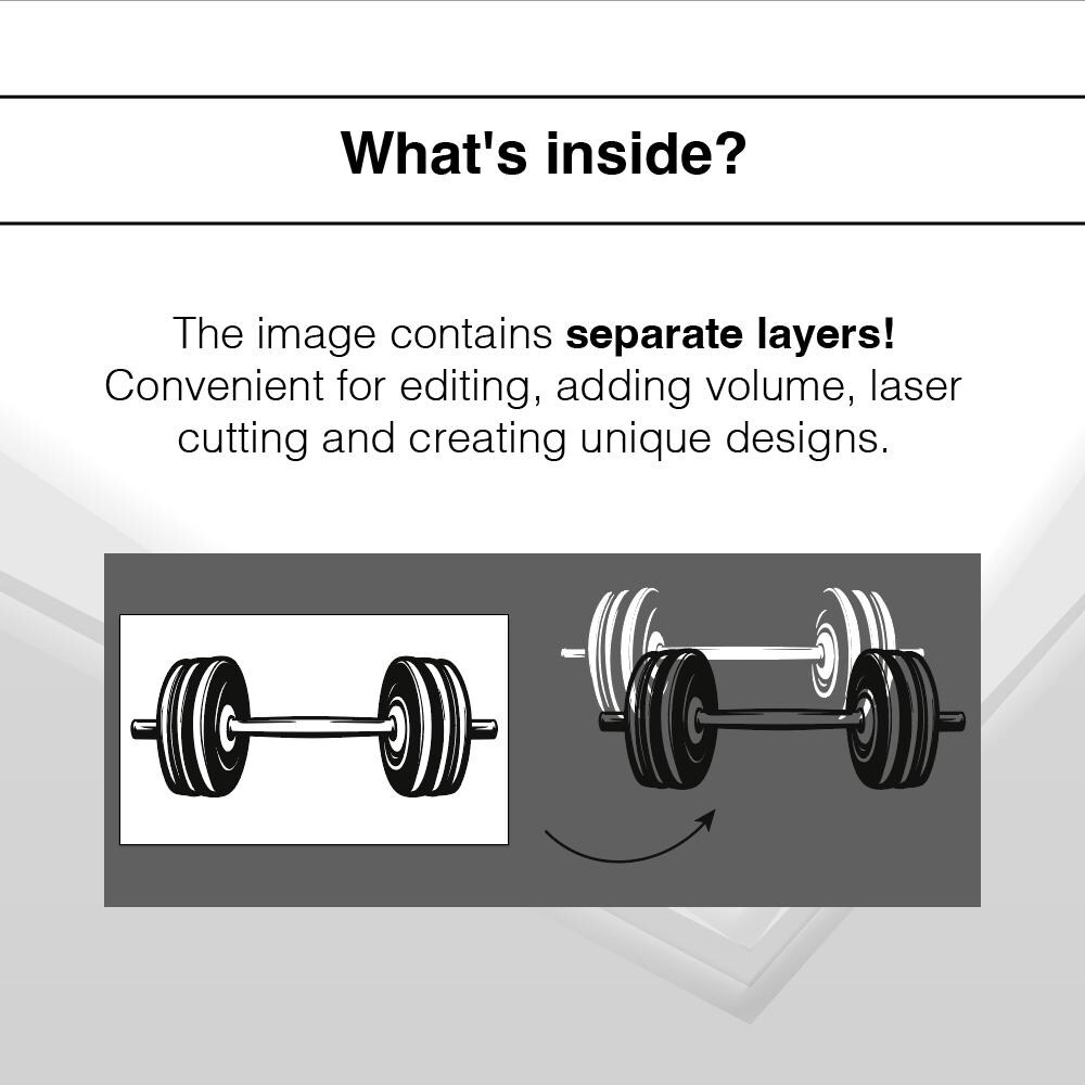 Barbell Dumbbell | SVG and PNG Files Clipart | Barbell Print SVG ...