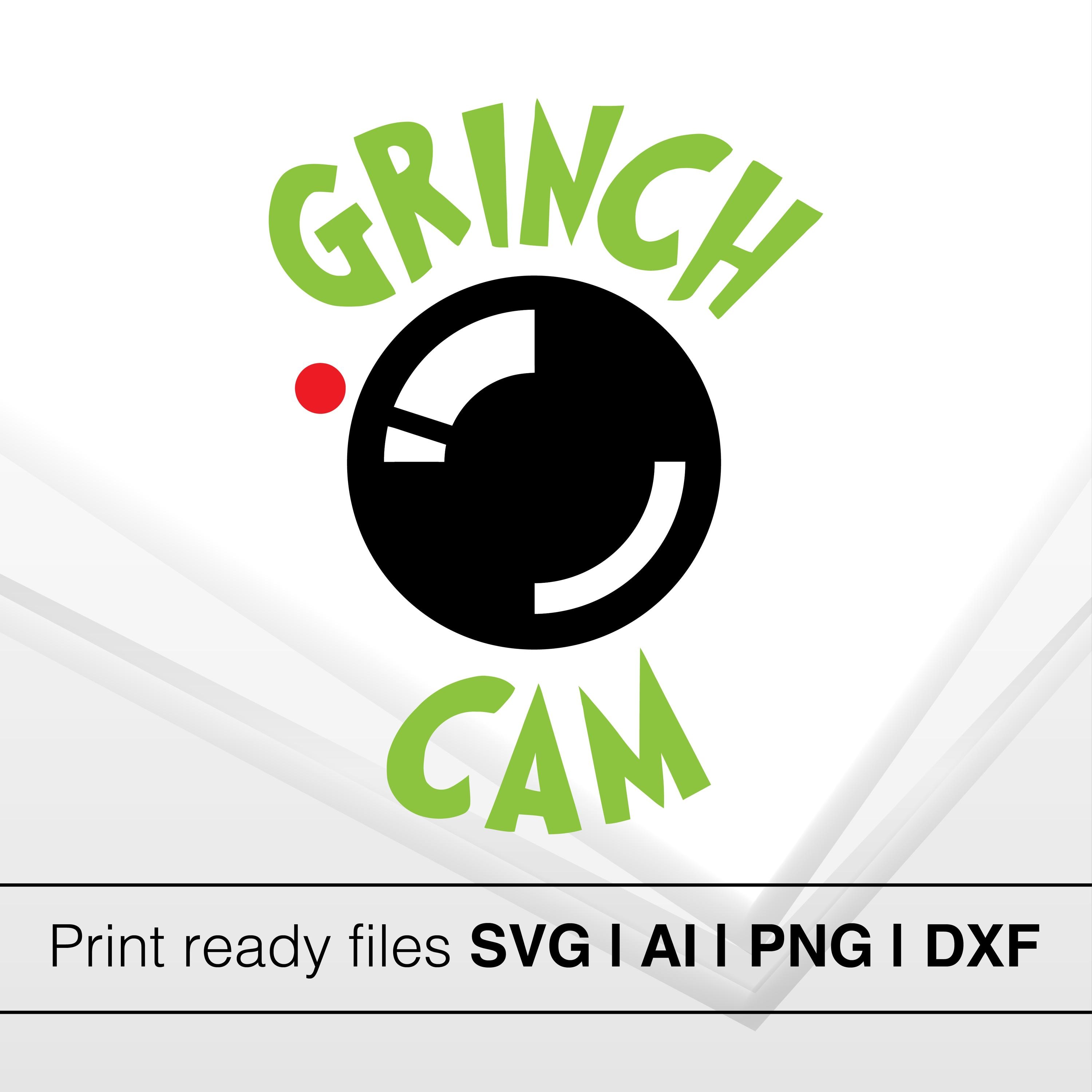 Grinch Cam SVG, Christmas Camera SVG Bundle, Holiday Spy Camera Digital ...