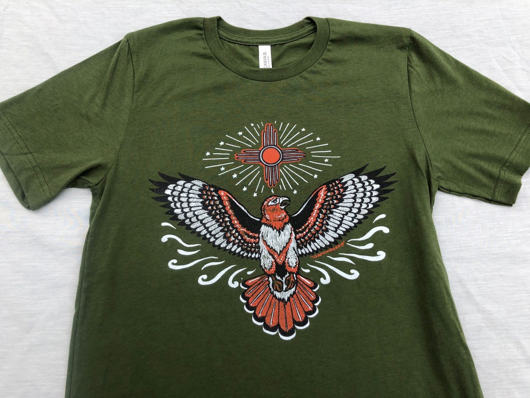 Men’s Red Tailed Hawk Shirt FREE SHIPPING Olive Green Canvas Brand - Etsy