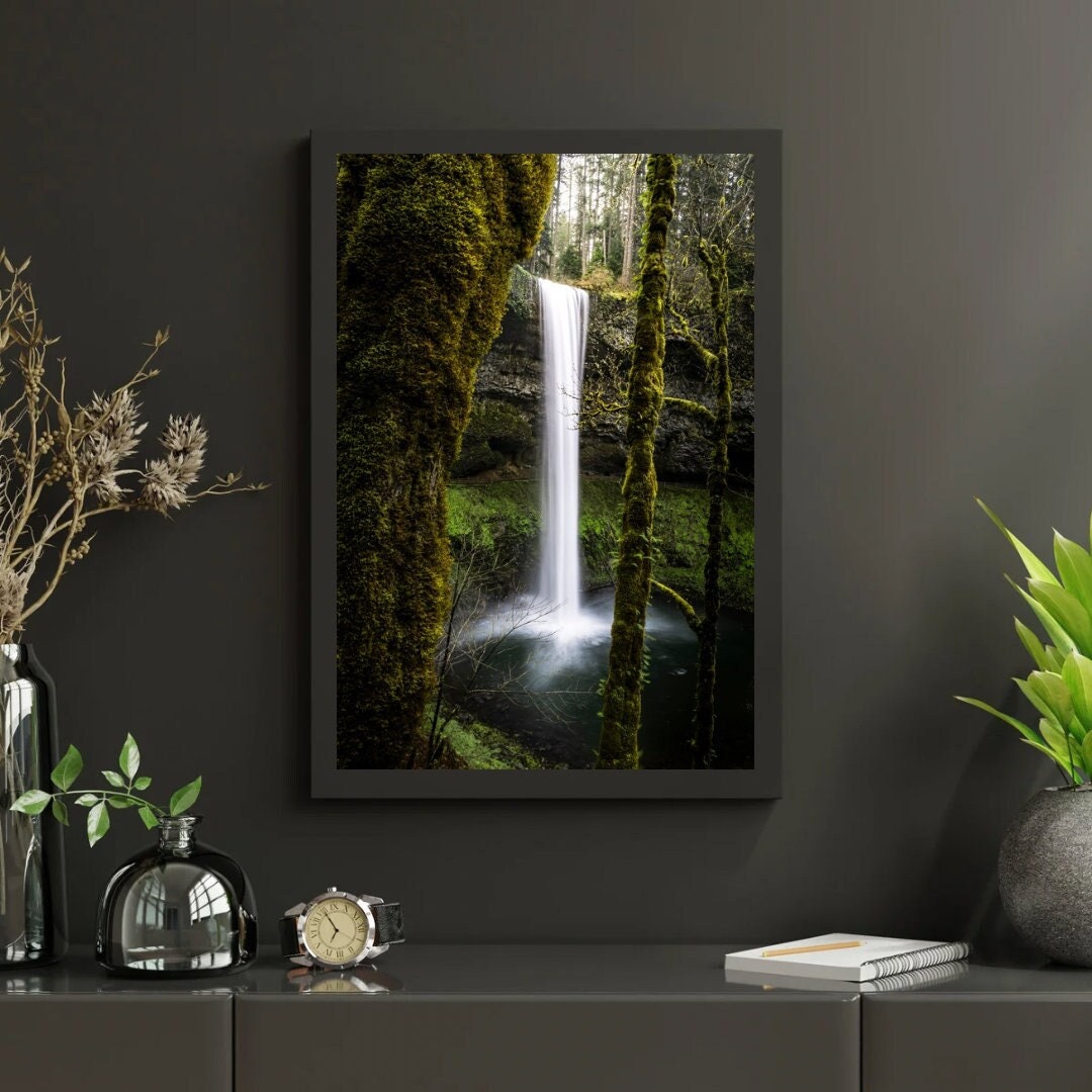 South Falls in Silver Falls State Park Photo Print - Oregon Wall Art ...