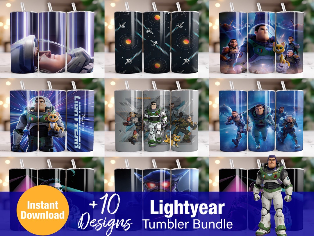 Lightyear Tumbler Wrap Bundle, 20oz Skinny Tumbler Designs (digital ...