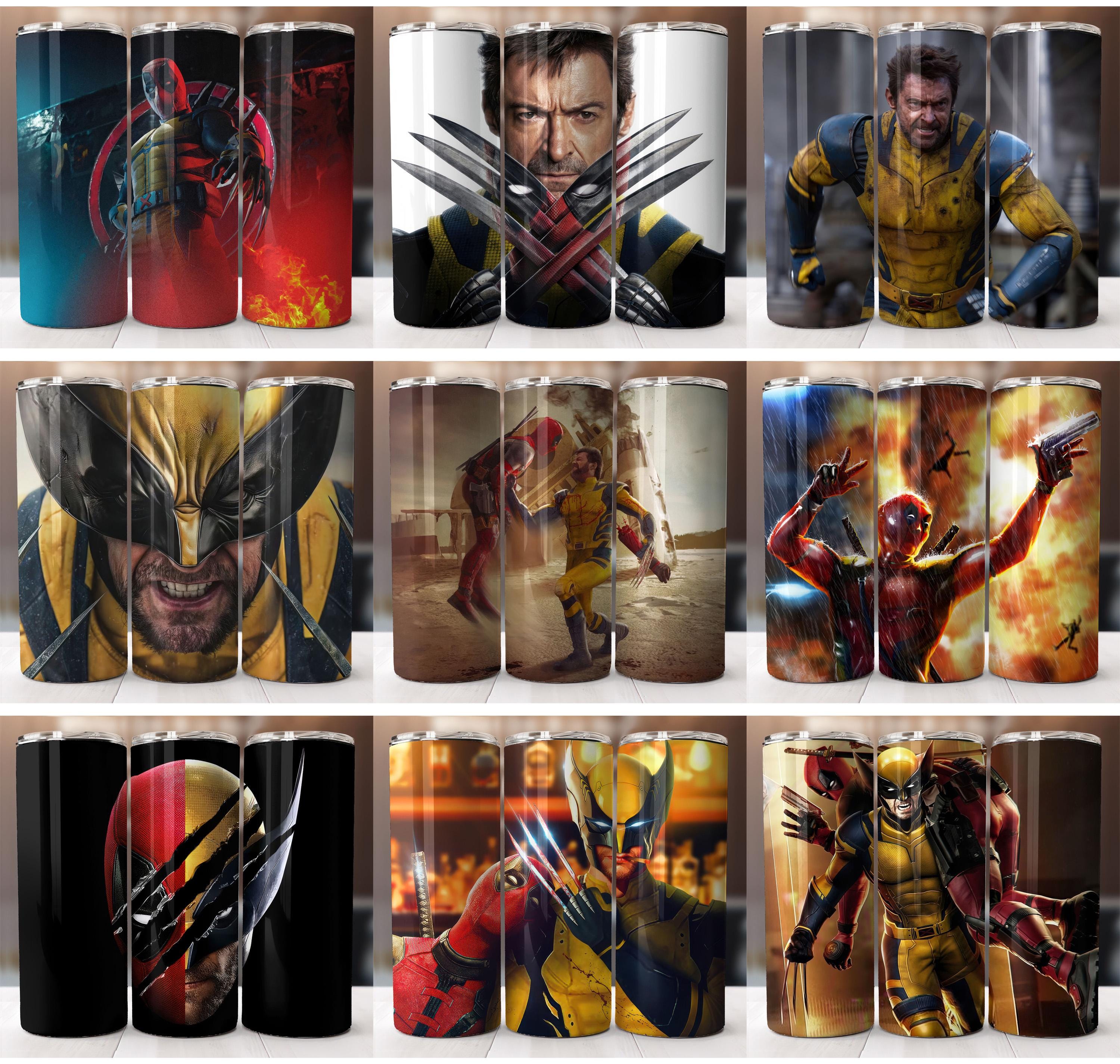 Superhero Tumbler Wrap Bundle, 60+ Designs 20 Oz Skinny Tumbler Wrap ...