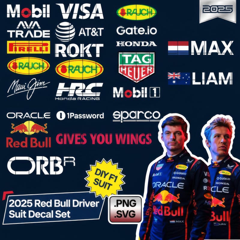 F1 Logos Redbull - Etsy