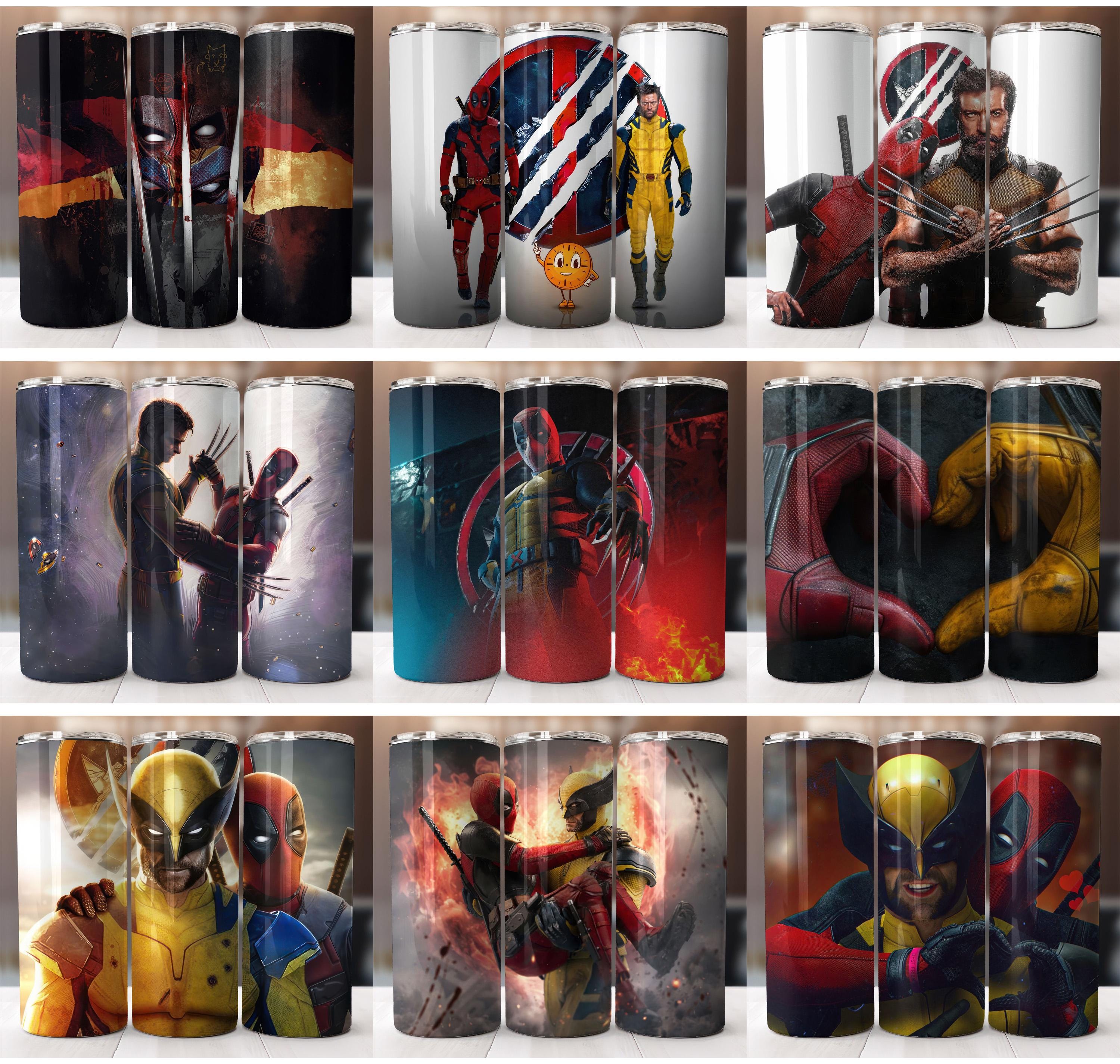 Superhero Tumbler Wrap Bundle, 60+ Designs 20 Oz Skinny Tumbler Wrap ...