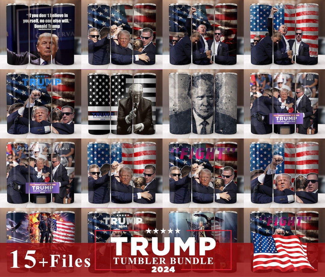 Donald Trump 20oz Tumbler Wrap Bundle (digital PNG) - Etsy