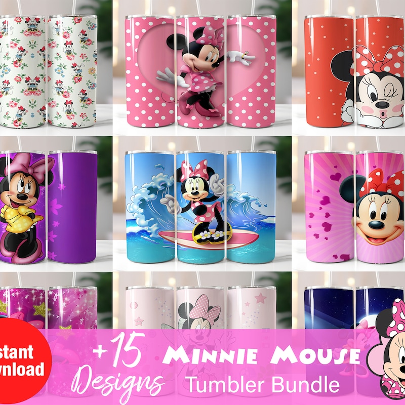 Minnie Mouse Cup - Etsy