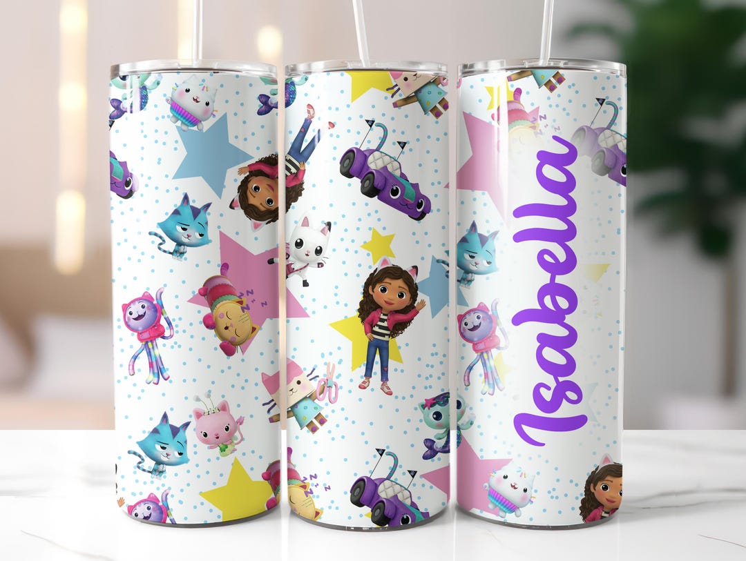 Custom Gabby Dollhouse Tumbler Wrap , 20 Oz Skinny Gabby’s Dollhouse ...