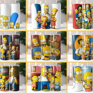 25+ Simpson Tumbler Wrap Bundle, Instant Download 20oz Tumbler PNG ...