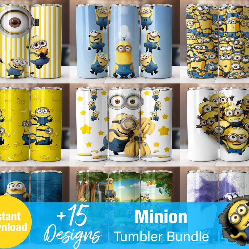 20oz Template Minion - Etsy