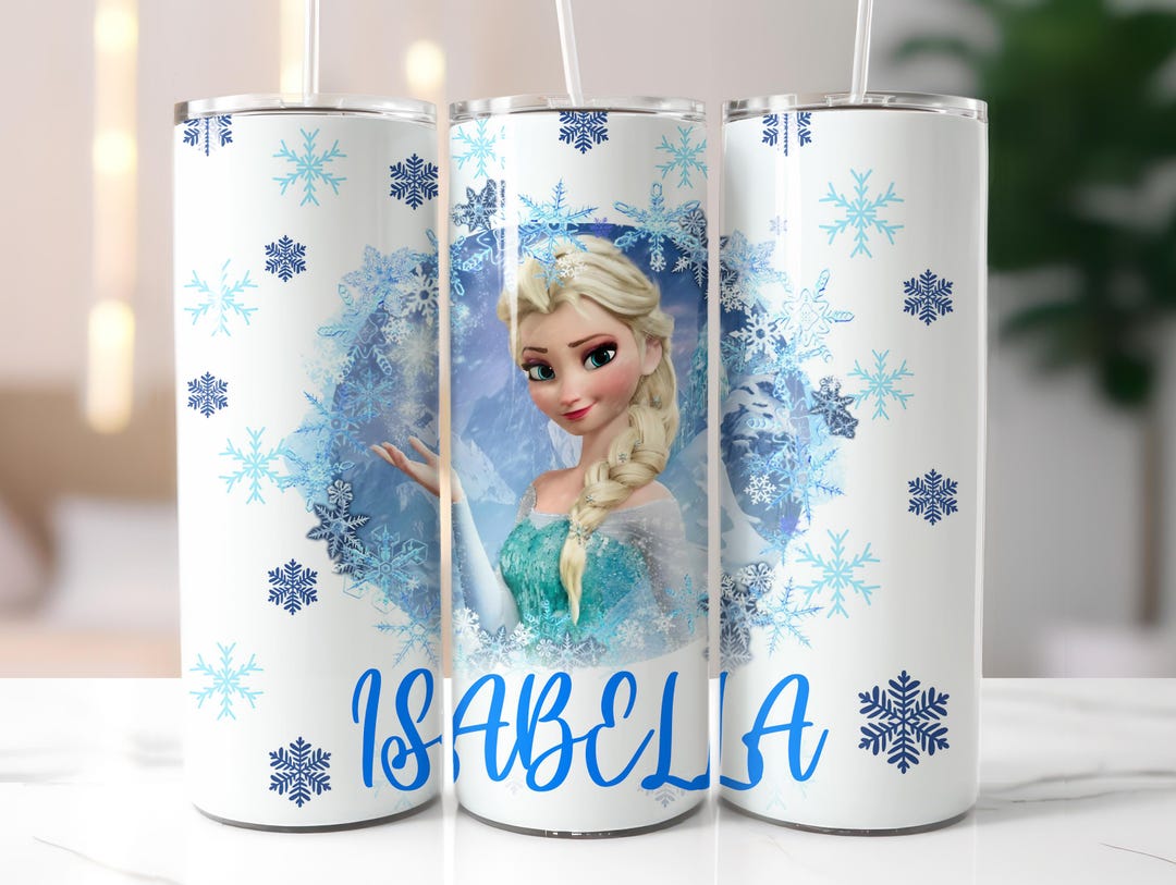 Custom Elsa Tumbler Wrap , 20 Oz Skinny Personalized Tumbler Wrap, 20oz ...