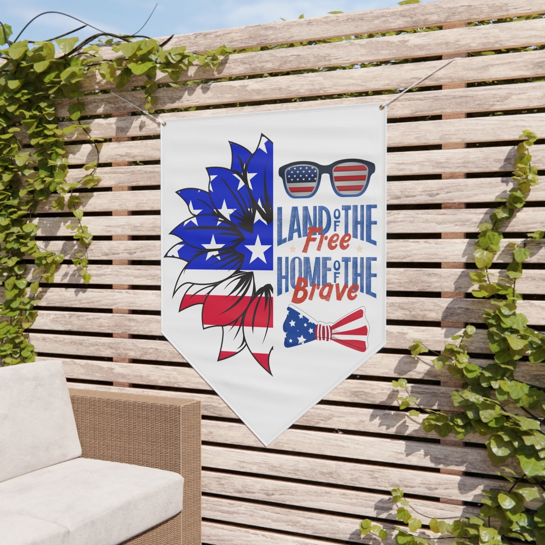 Patriotic Pennant Banner July 4th Pennant Banner Patriotic Party Decor ...