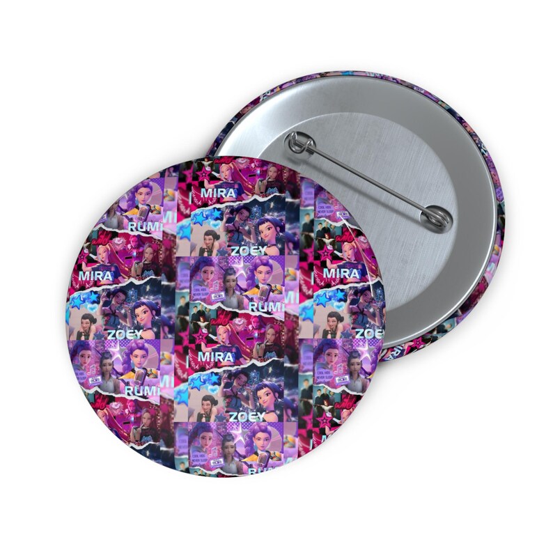 Huntrix K-pop Demon Hunters Pin, Anime Kpop Girl Button Badge, Fan Gift ...