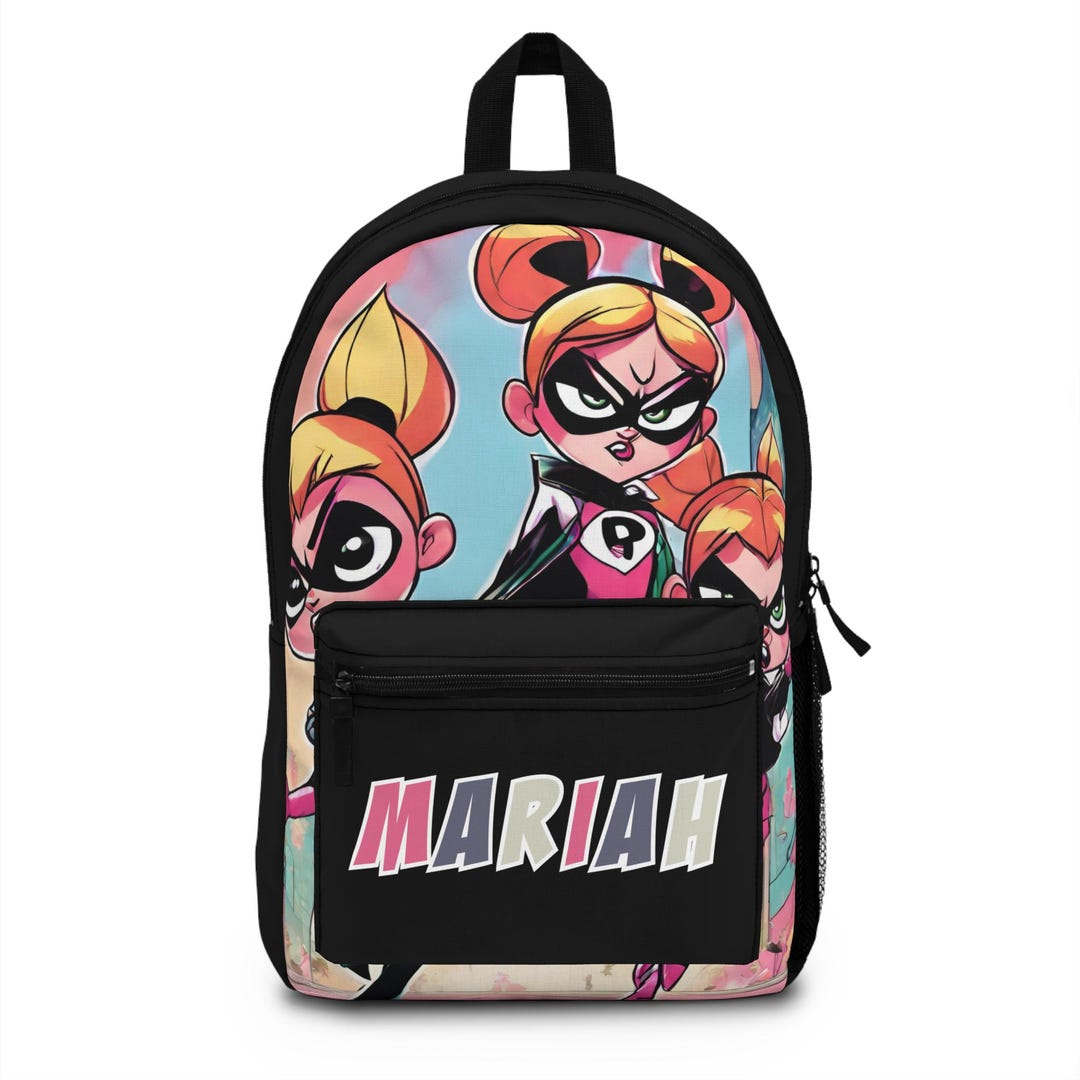 Personalized Superhero Backpack: Custom Name Girls Bookbag - Etsy