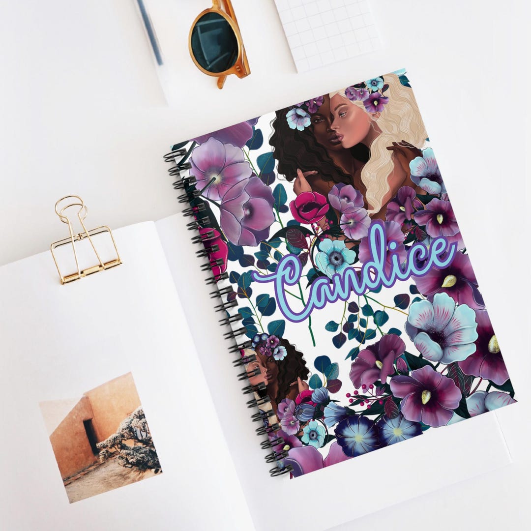 Floral Romance Notebook: Personalized College Journal - Etsy