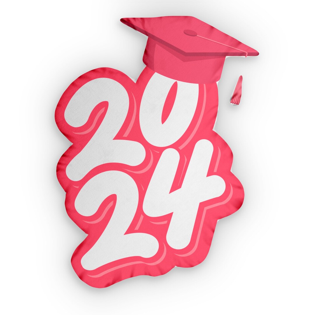 Class of 2024 Autograph Stuffed Pillow With Cap | 2024 Graduation ...