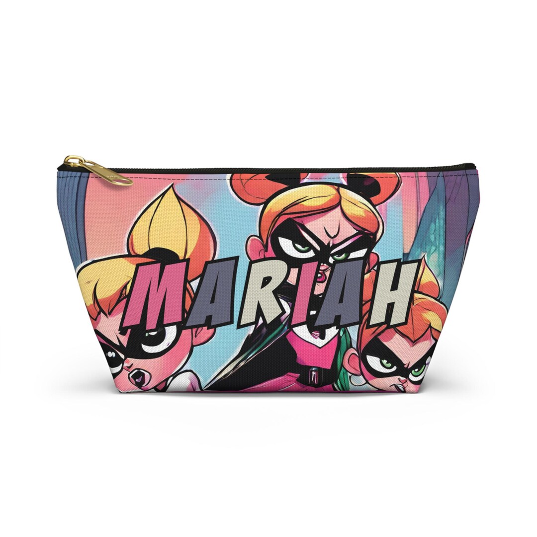 Personalized Superhero Pencil Case: Girly Felt Zipper Pouch - Etsy