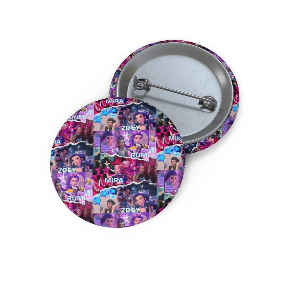 Huntrix K-pop Demon Hunters Pin, Anime Kpop Girl Button Badge, Fan Gift ...