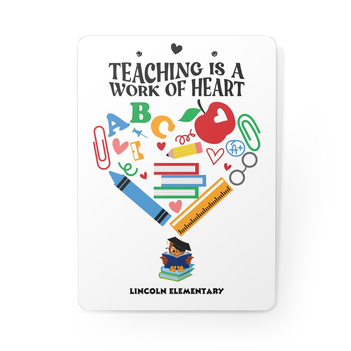 Personalized Clipboard for English Teacher | Custom Clipboard for ...