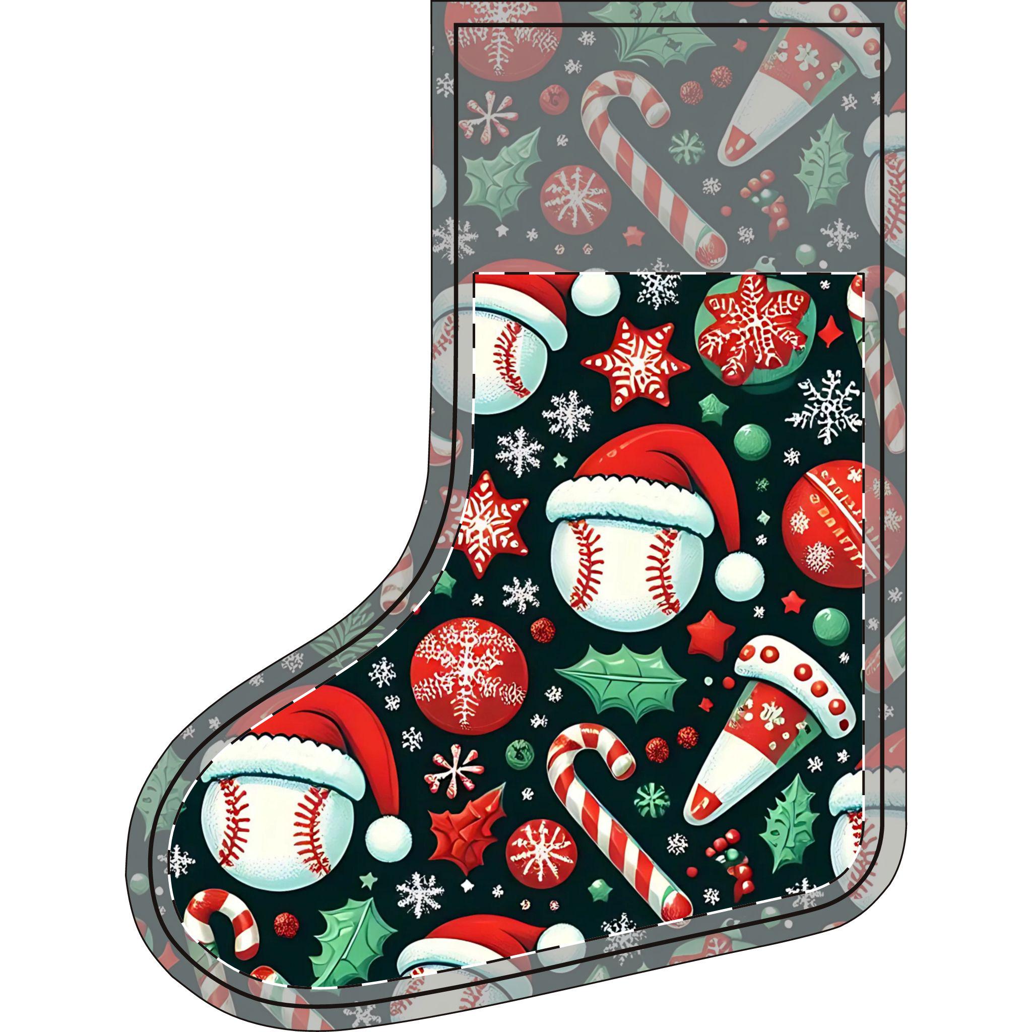 Personalized Baseball Christmas Stocking, Custom Linen Name Stocking - Etsy