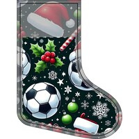 Personalized Christmas Football Stocking, Sport Stocking, Custom Name ...