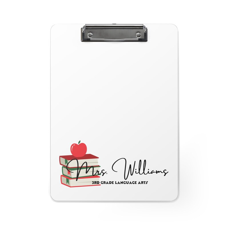 Personalized Clipboard for English Teacher Custom Clipboard for Teacher ...