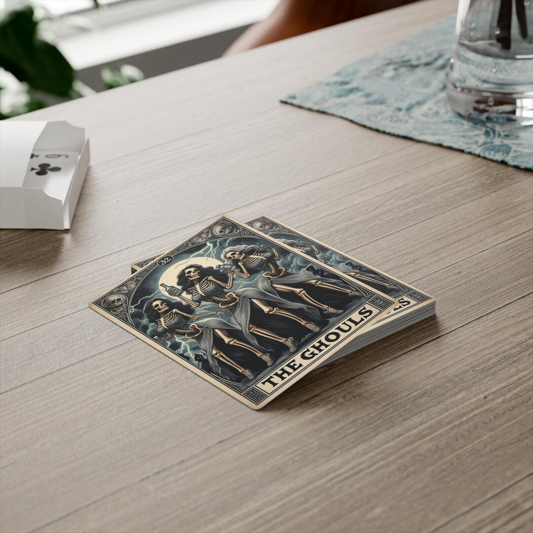 The Ghouls Halloween Poker Cards | Skull Skeleton Deck - Etsy Australia