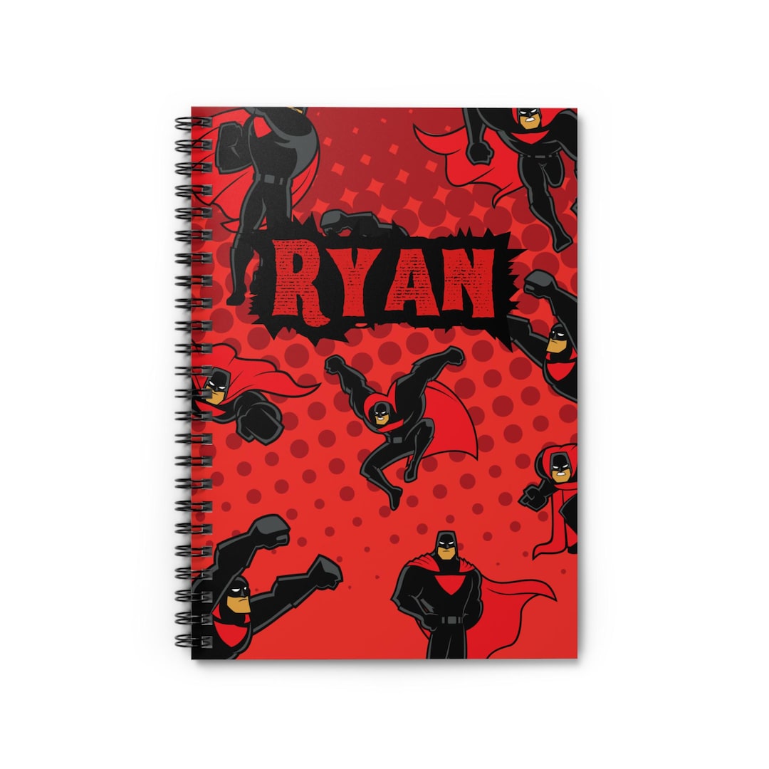 Custom Superhero Notebook: Personalized Boys School Notebook - Etsy