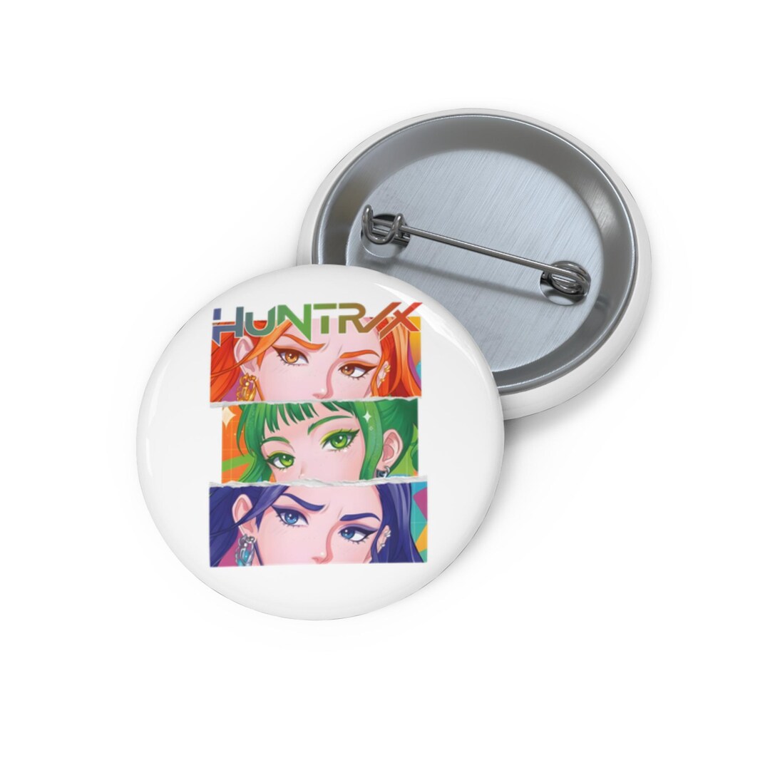 Kpop Huntrix Demon Hunters Pin Button | Pin Button, - Etsy