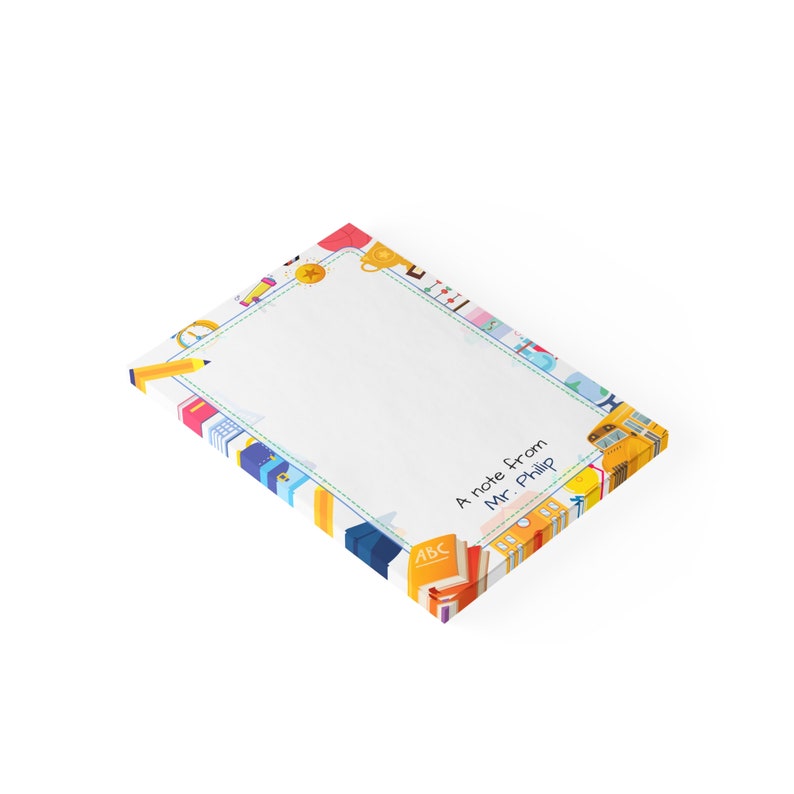 Personalized Teacher Notepad: Custom School Stationery (post-it®) - Etsy