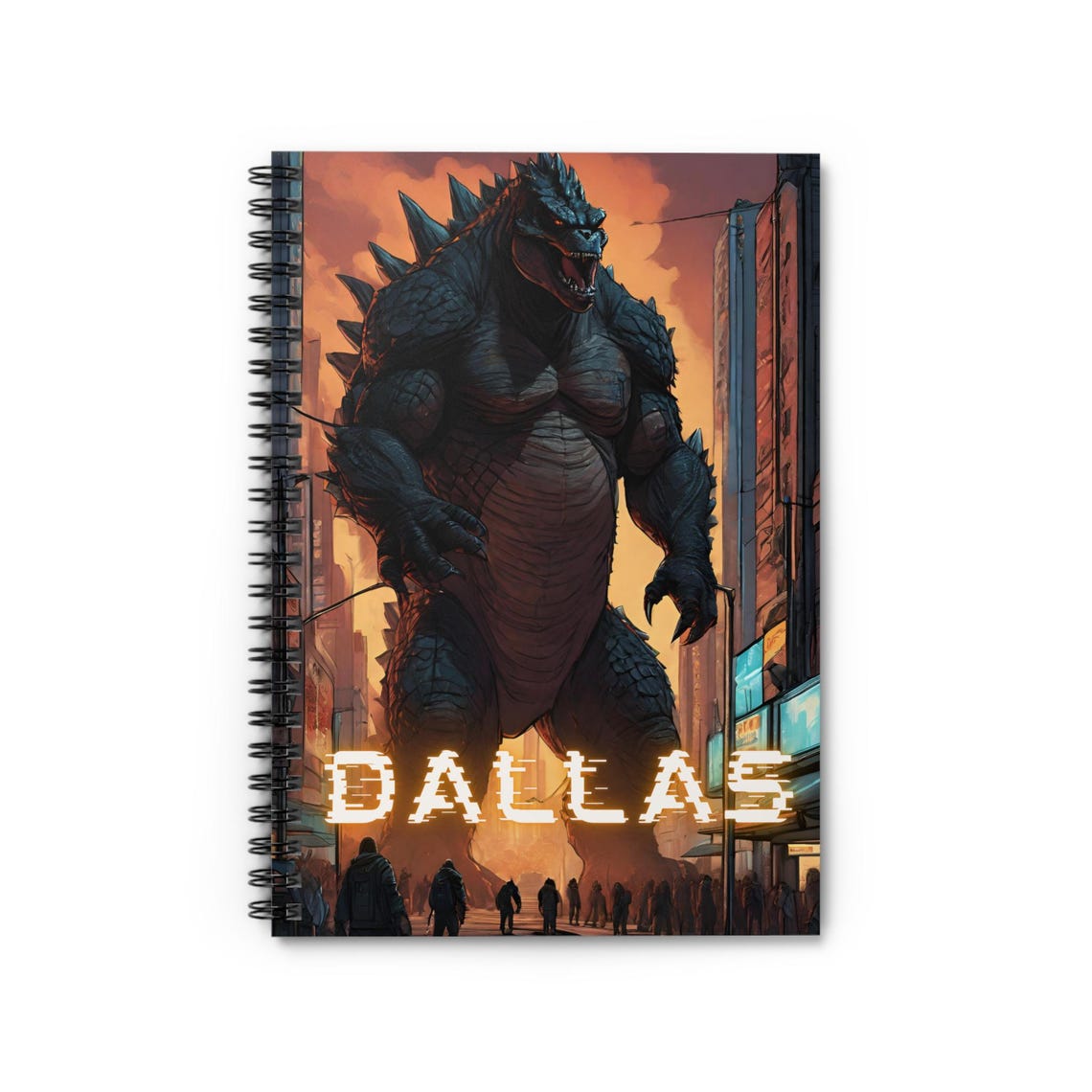 Godzilla Spiral Notebook | Monster Graphic, Back to School - Etsy