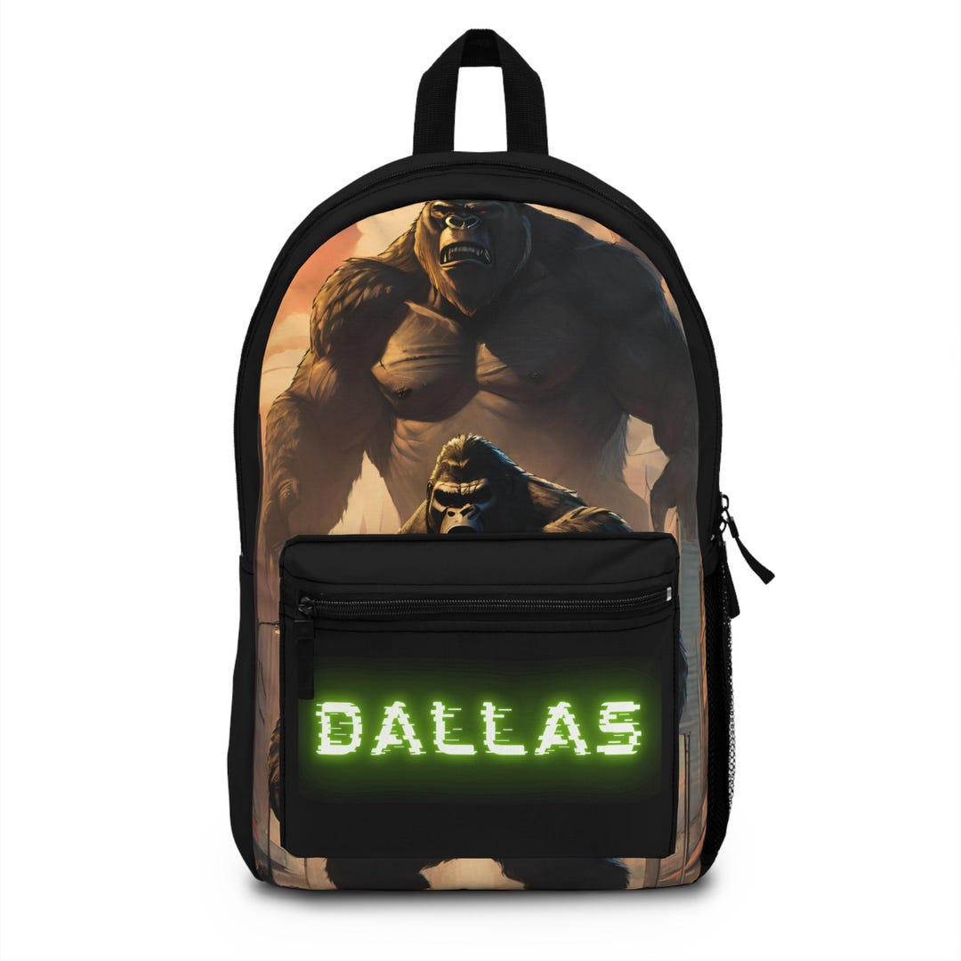 Personalized King Kong Backpack Custom Name Hero Bookbag Back to School ...
