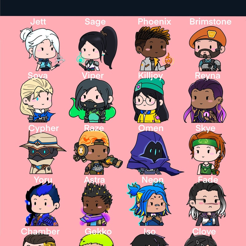 Valorant Stickers - Etsy