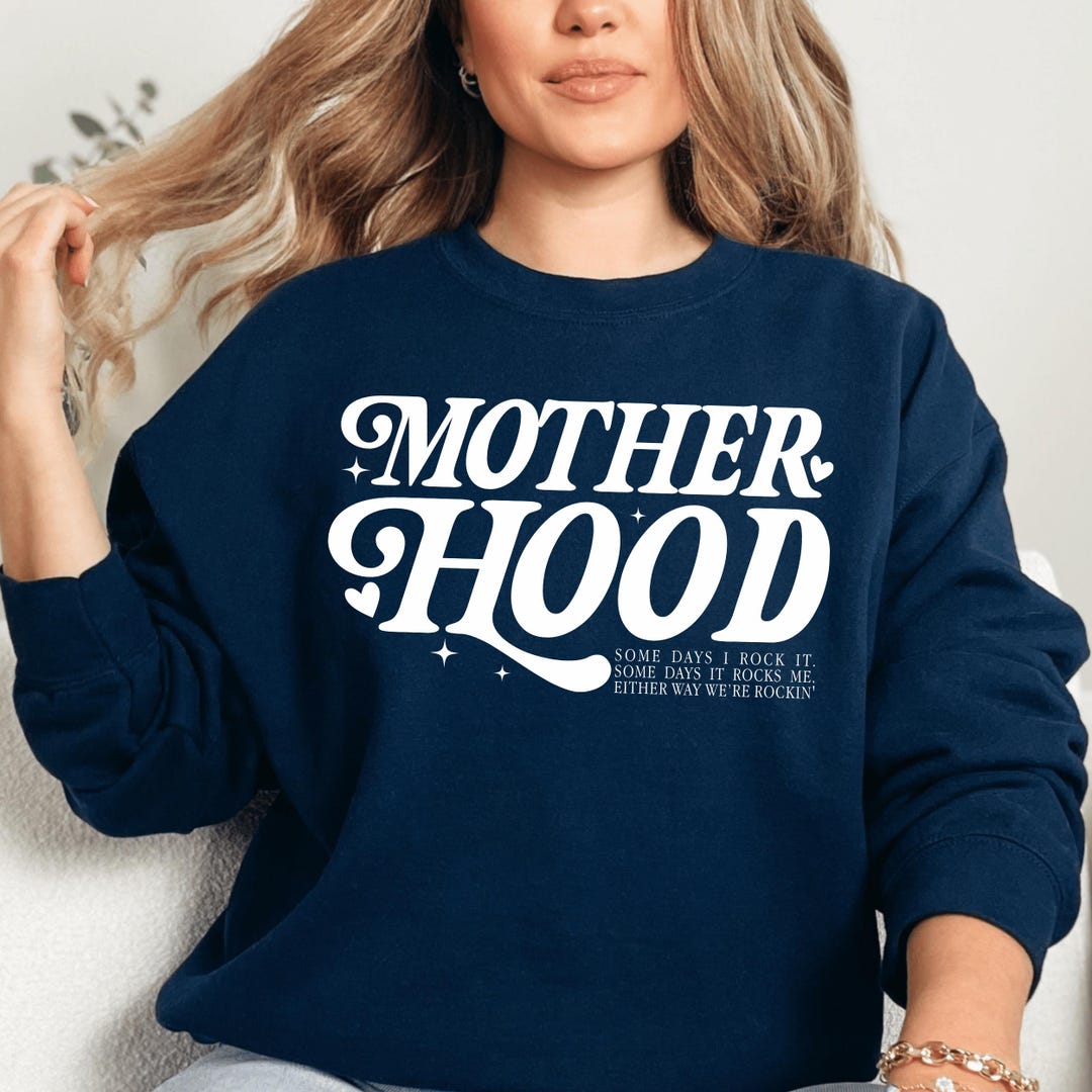Cozy Mom Sweatshirt Funny Mom Life Pullover, Relaxed Fit, Soft Cotton ...