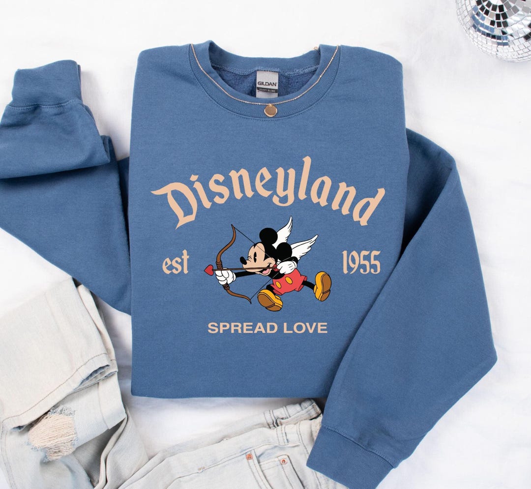 Disneyland Mickey Mouse Love Spread Sweatshirt, Disney Valentines Day ...