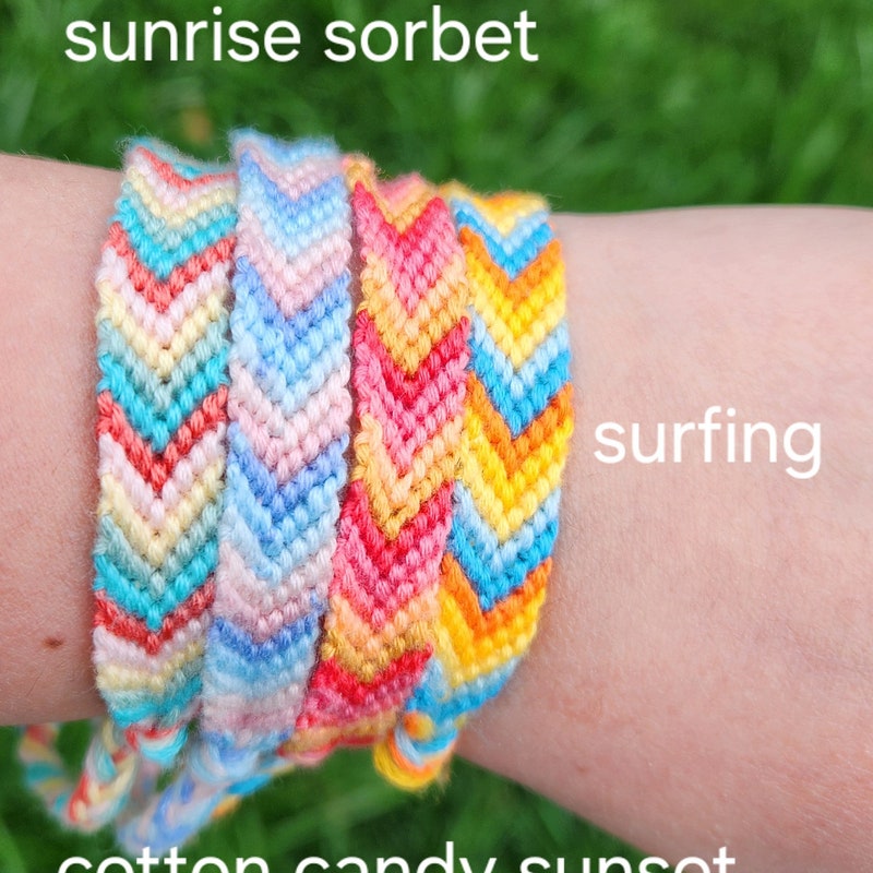 Chevron Beaded Bracelet - Etsy