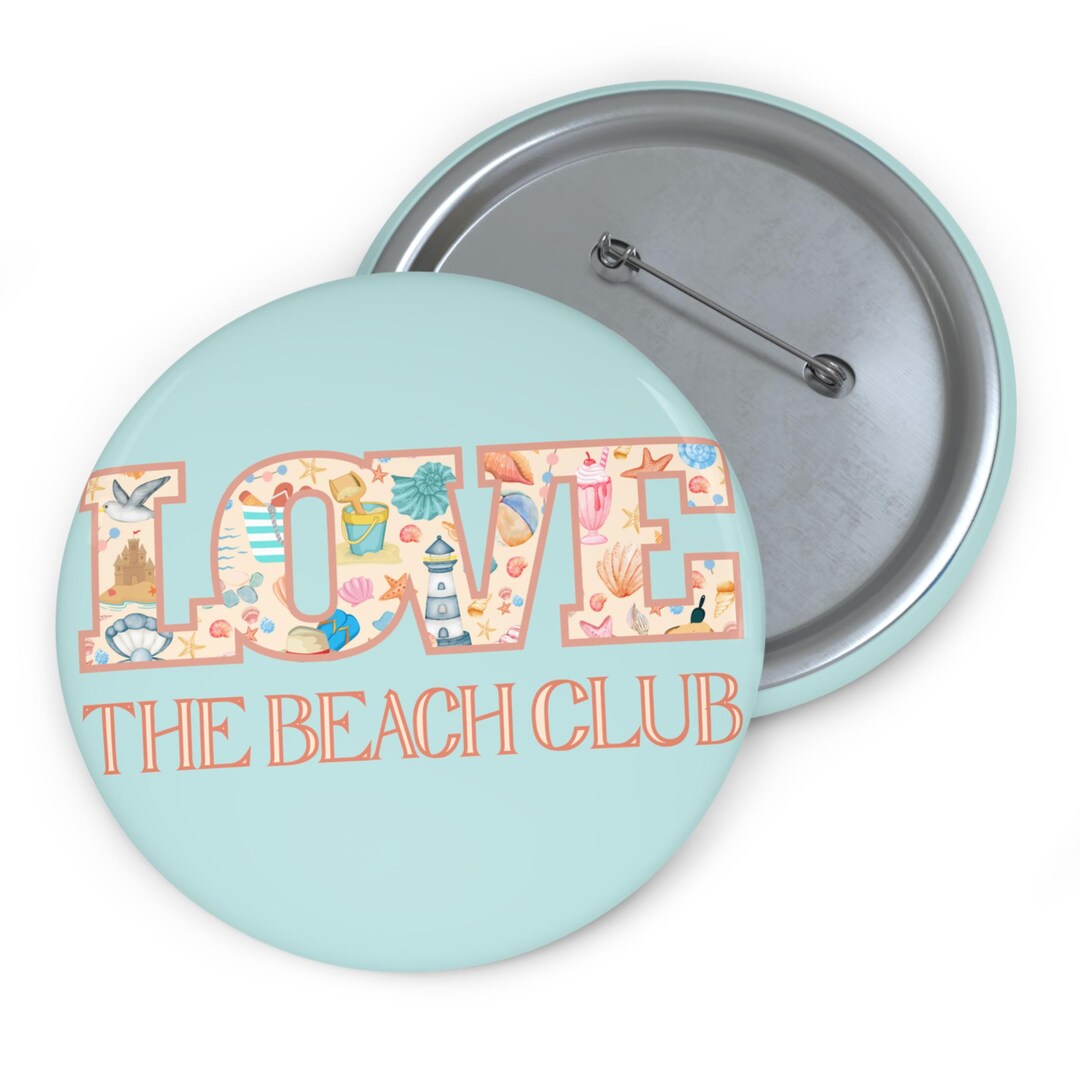 Disney Beach Club Resort Inspired Pin Button, Disney Pin, Beach Club ...