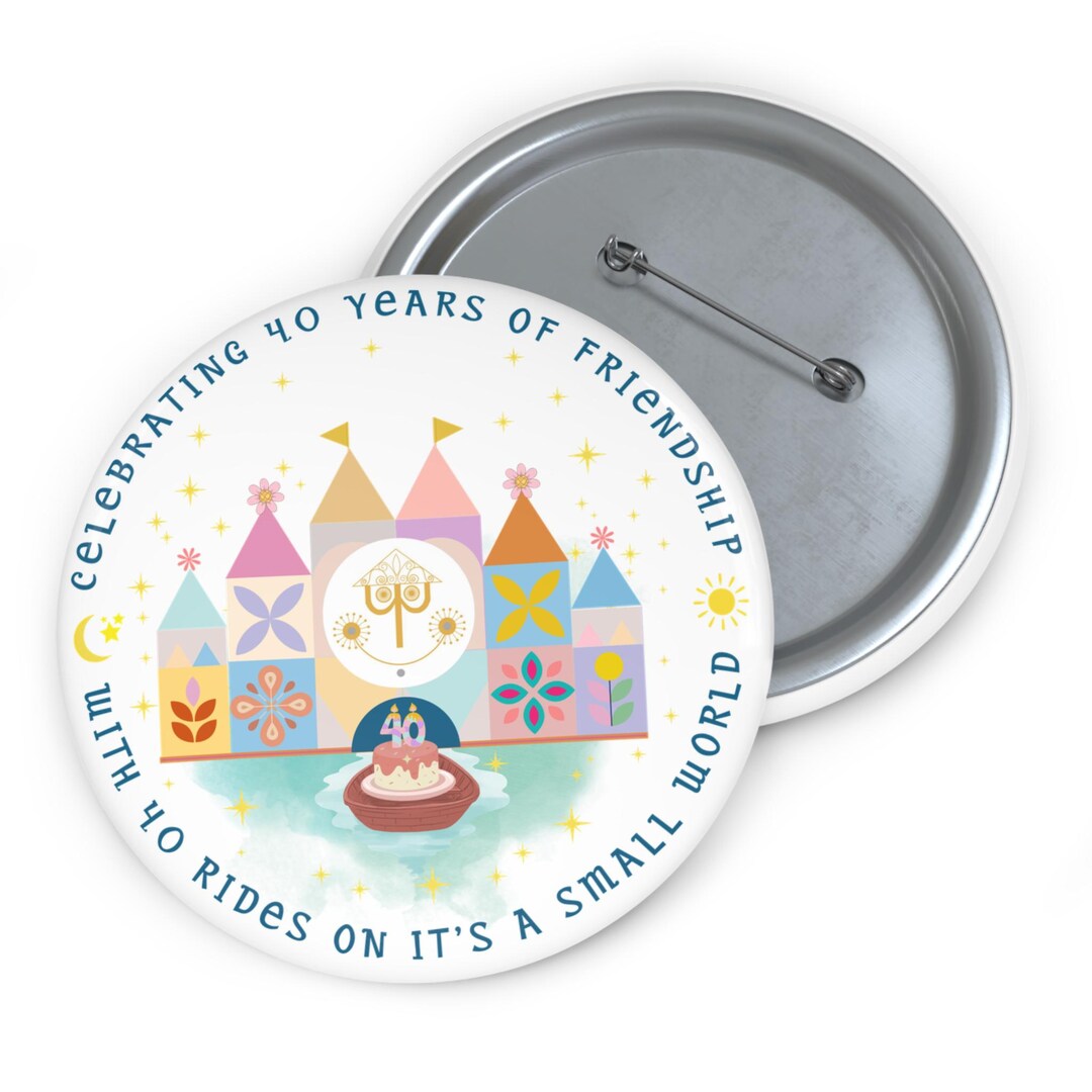 3 " CUSTOM SMALL WORLD, It's a Small World Pin Buttons, Custom Pin ...
