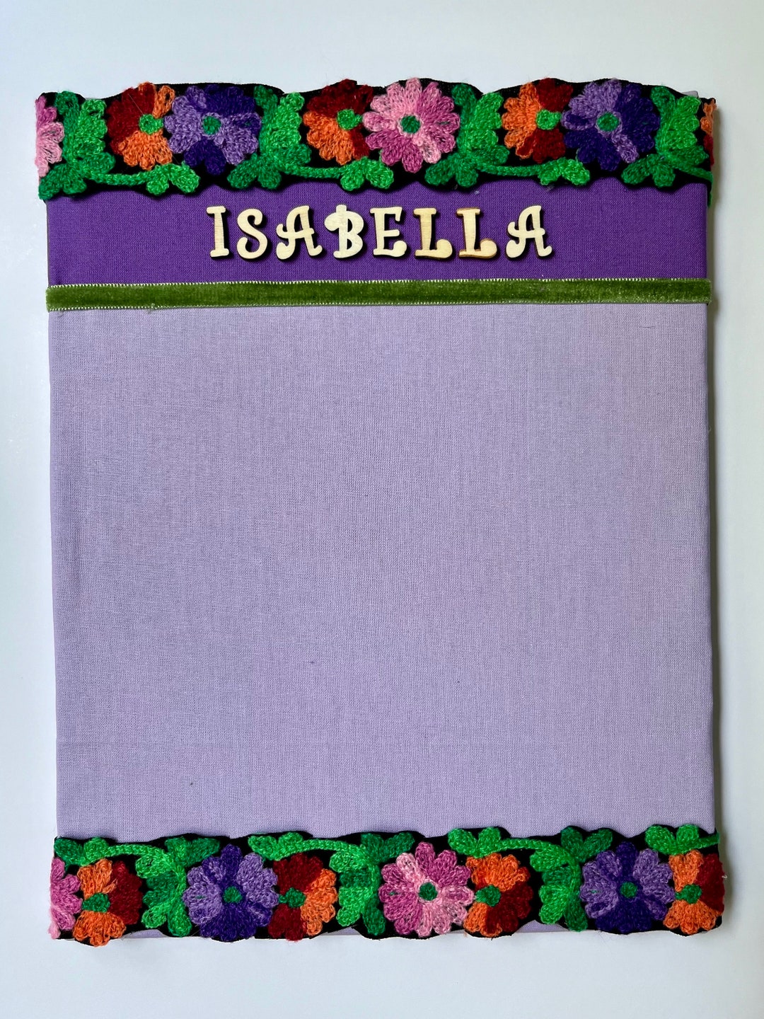Enbroidered Flower Purple Pinboard, Theme Park Pin Trading, Magnetic ...