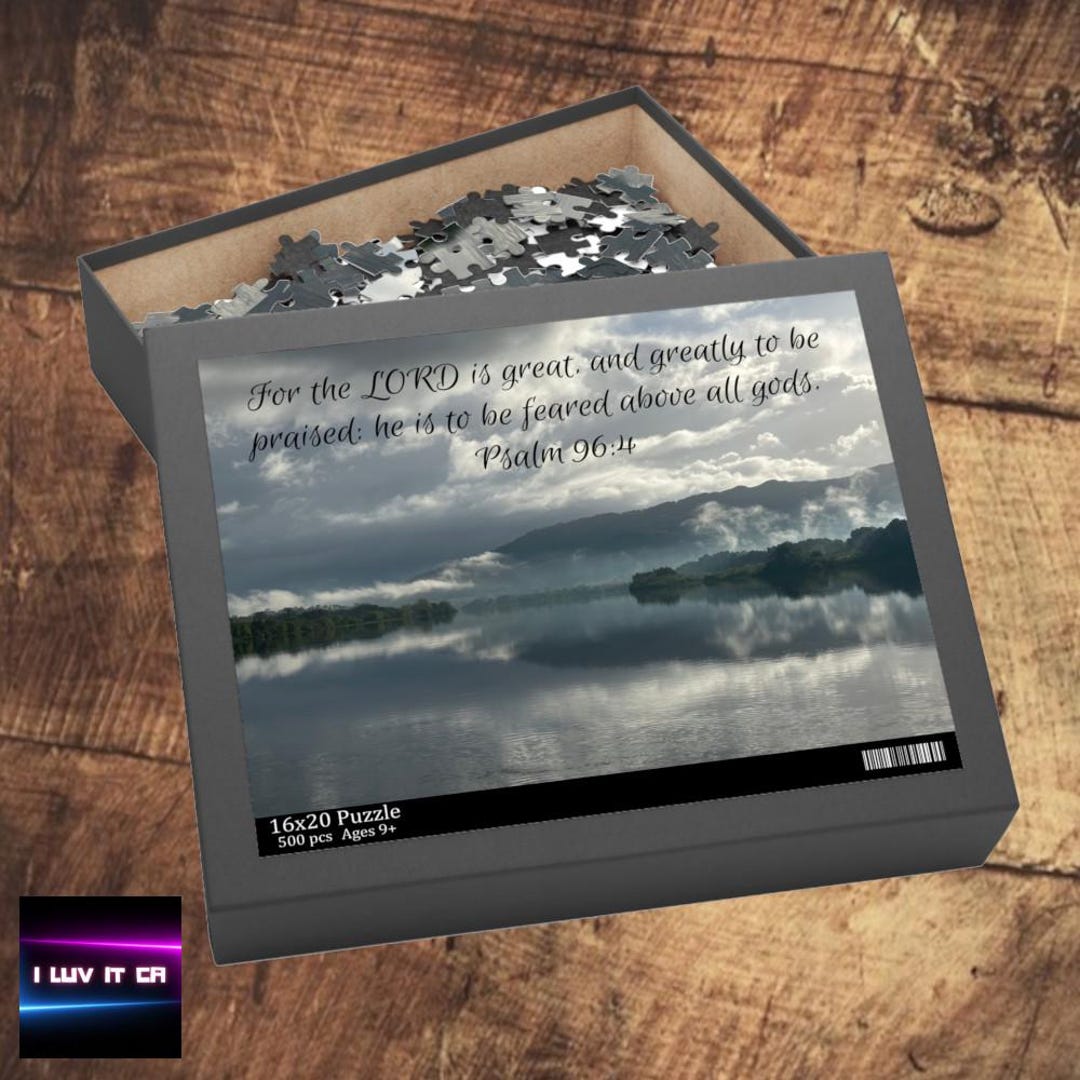 Bible Passage Puzzle Praise Jigsaw Psalm 96:4 Puzzle Mountain Scenery ...