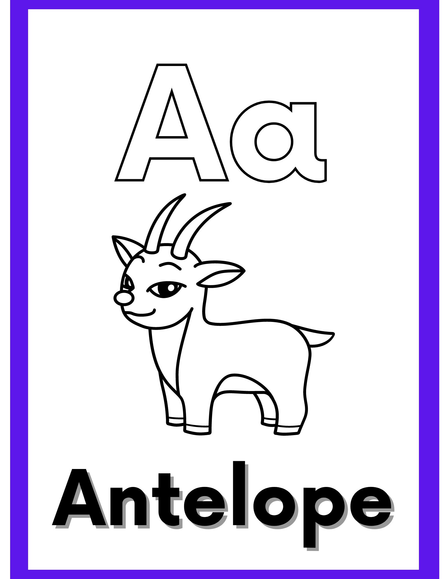 ABC Animal Coloring Fun: Educational Kids' Coloring Book - Etsy