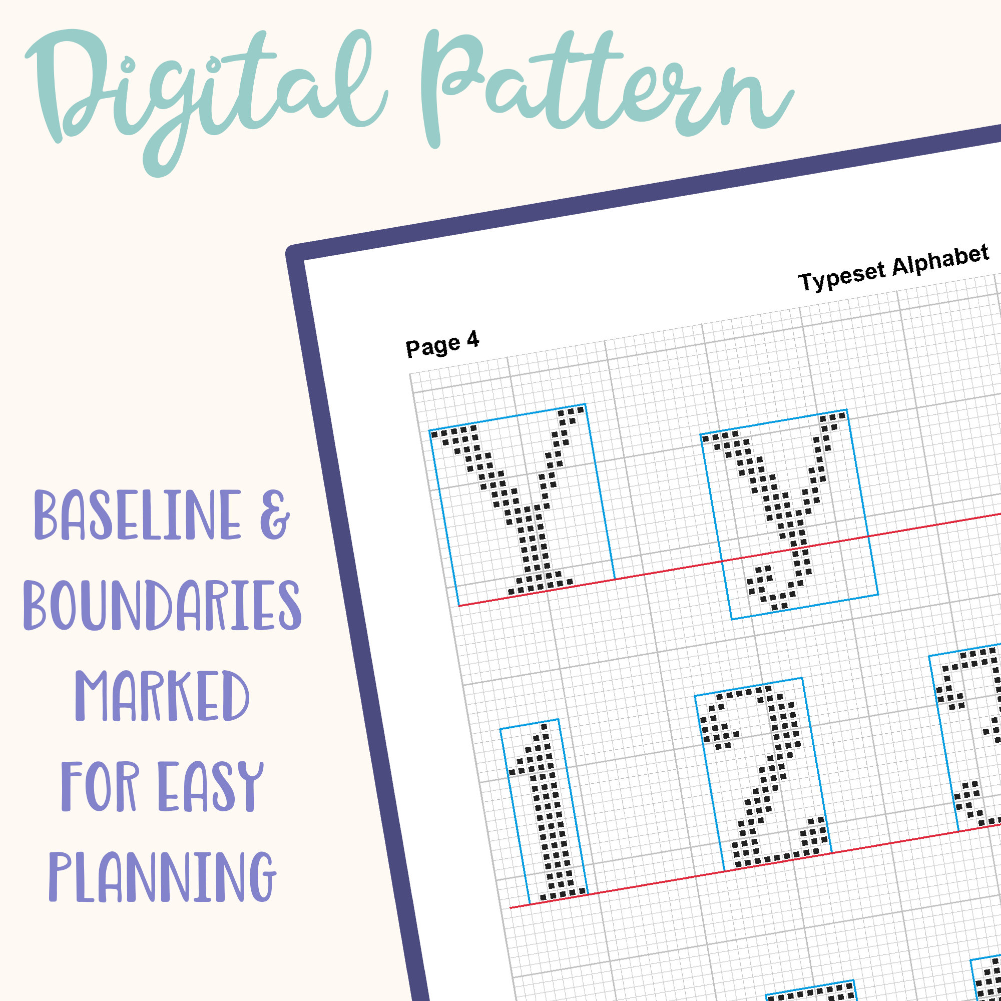 Cross Stitch Alphabet Pattern, Alphabet Letters for Counted Cross ...