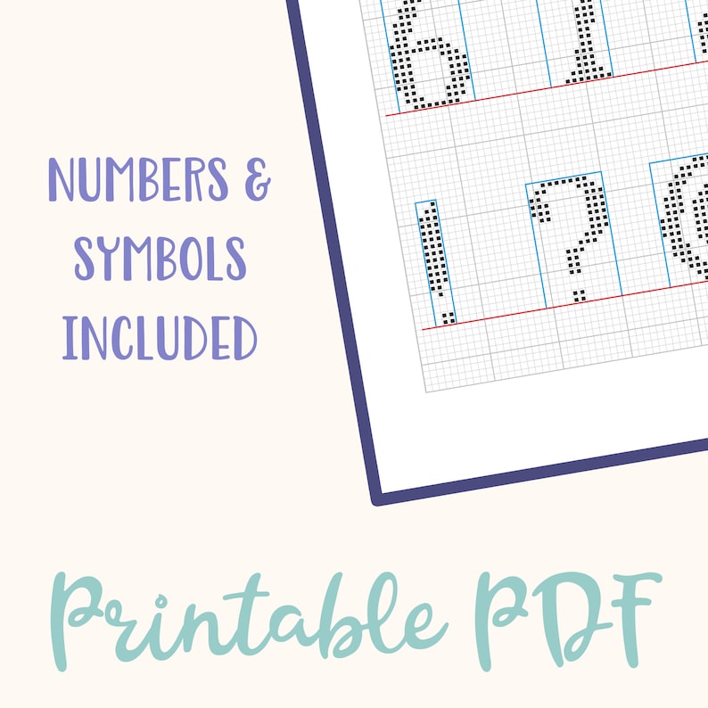 Cross Stitch Alphabet Pattern, Alphabet Letters for Counted Cross ...